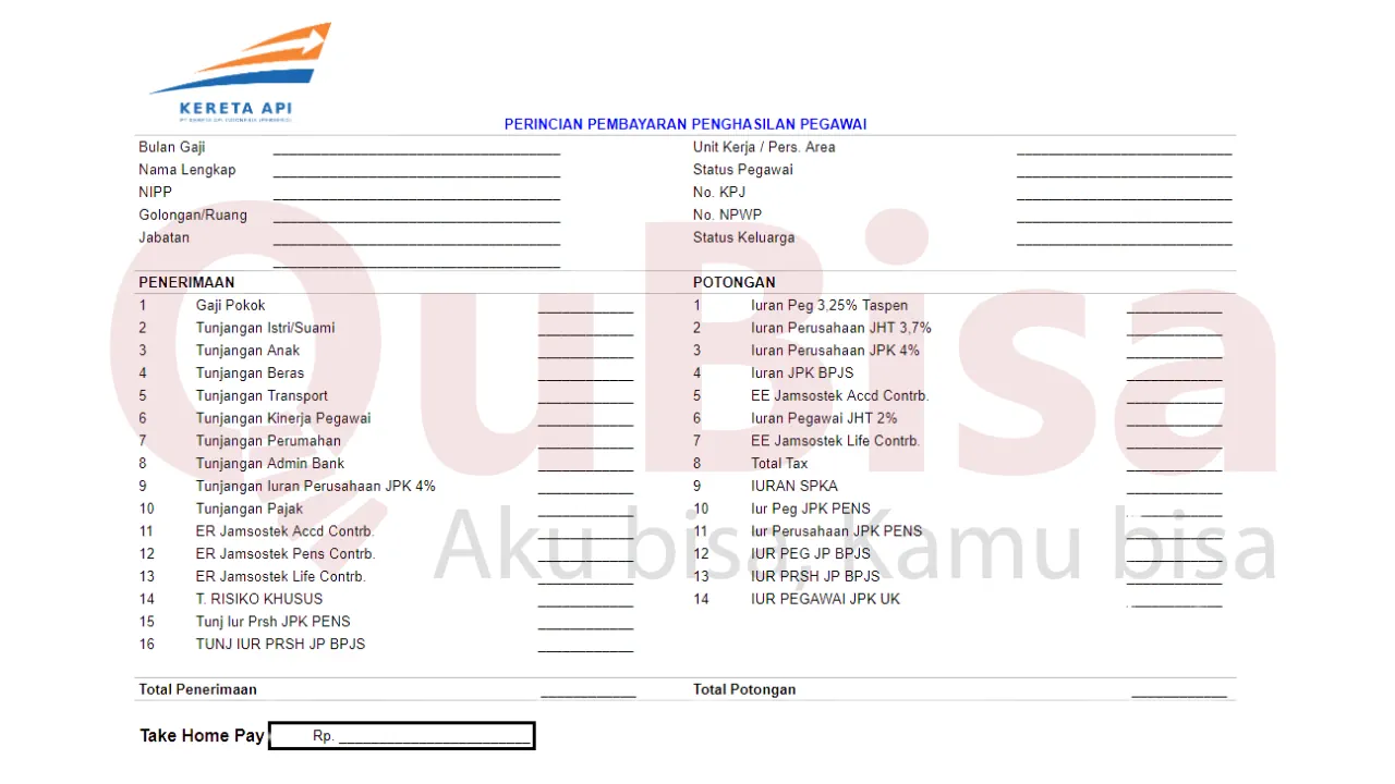 Contoh Slip Gaji Karyawan Beserta Format dan Komponennya Contoh Slip Gaji Karyawan Beserta Format dan Komponennya